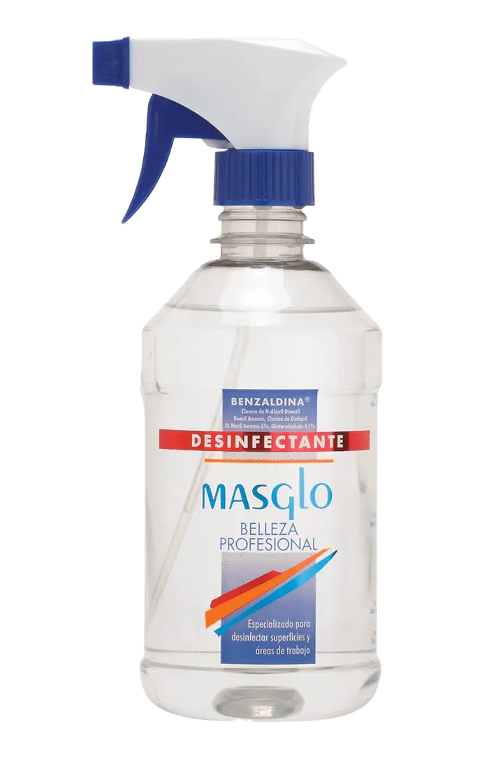 DESINFECTANTE DE ELEMENTOS MASGLO BENZALDINA 500 ML – Masglo Global