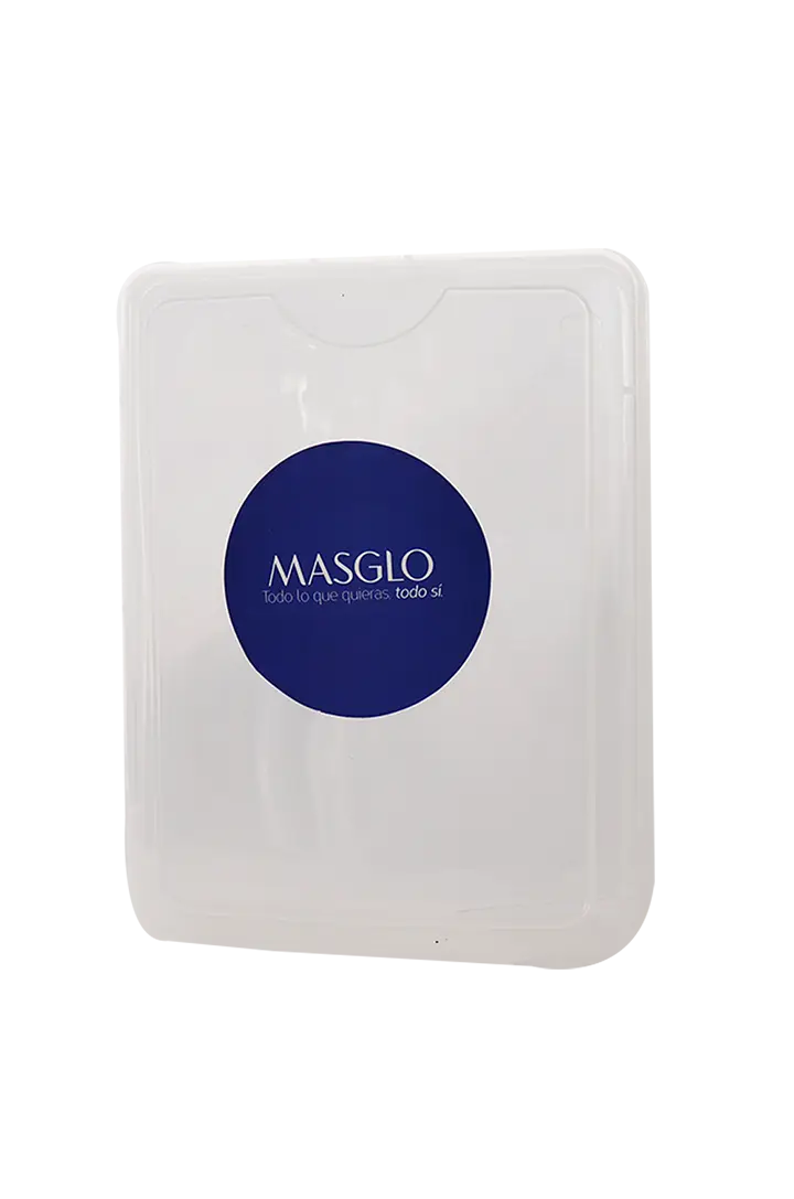 HERRAMIENTA MANICURE Y PEDICURE MASGLO CAJA PLASTICA TRANSPARENTE ...