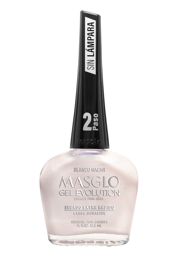 BLANCO NACAR - ESMALTE GEL EVOLUTION EFECTO GEL MASGLO 13,5 ML – Masglo Global