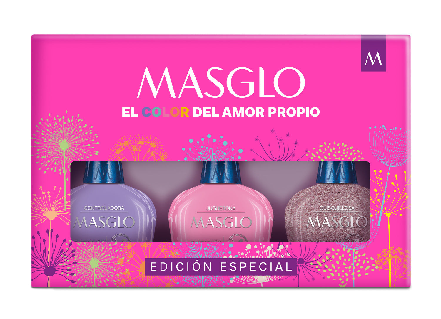 KIT DE ESMALTE TRADICIONAL CREMOSO VIBRANTE - MASGLO 13,5 ML | ESMALTES ...