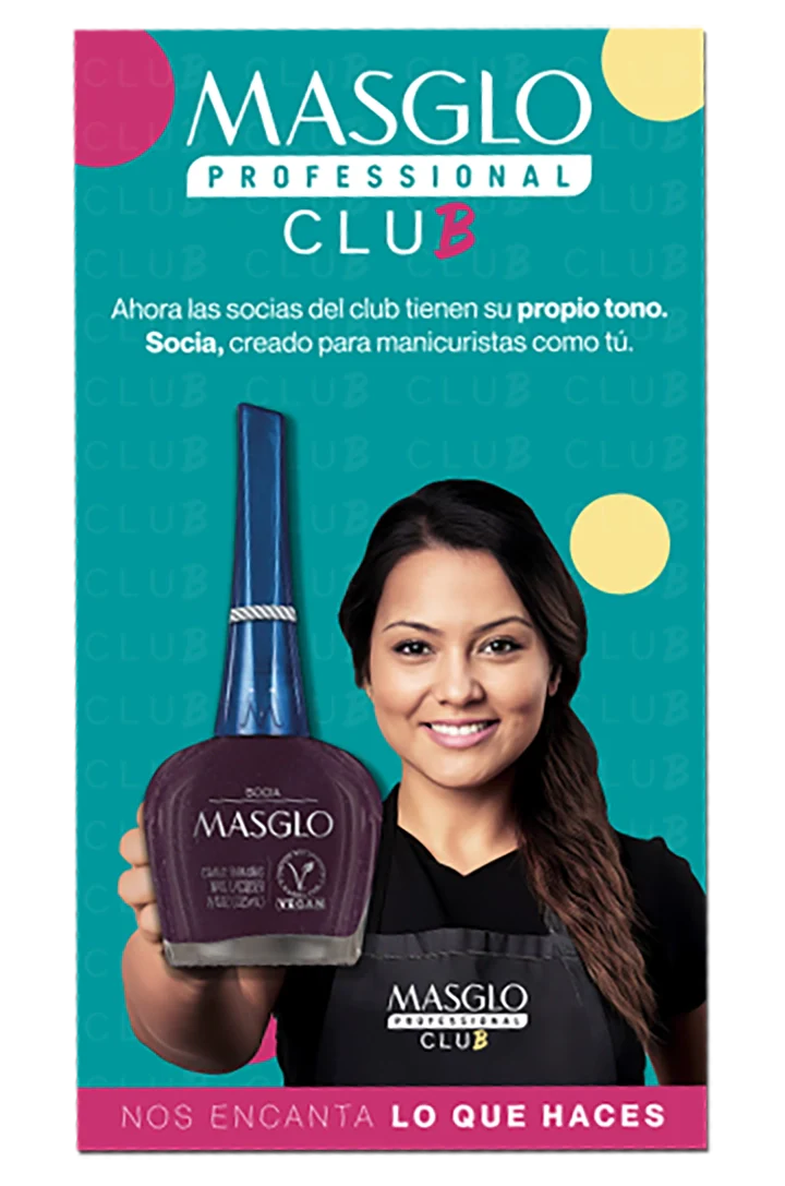 SOCIA MASGLO CLUB - ESMALTE TRADICIONAL MASGLO 13,5 ML - GAMA MORADO ...